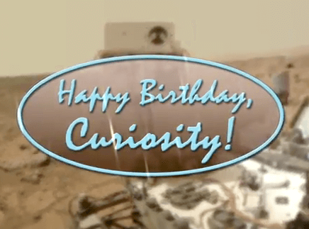 Mars Curiosity rover sings 'Happy Birthday,' dares Earth to collect ...