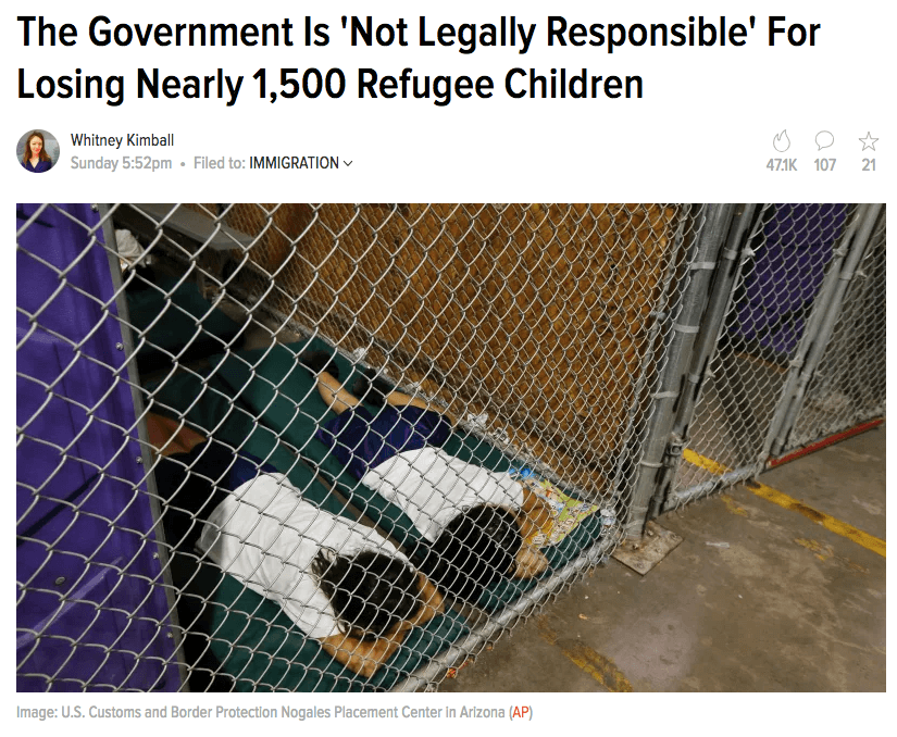 That gut-wrenching photo of immigrant children in a cage? First ...