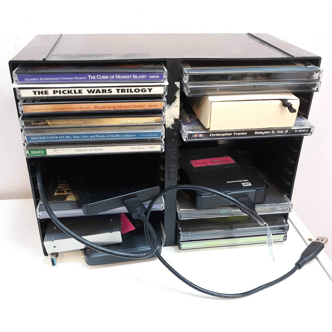 This long-nelected CD-ROM case tucked away behind my monitor holds ...