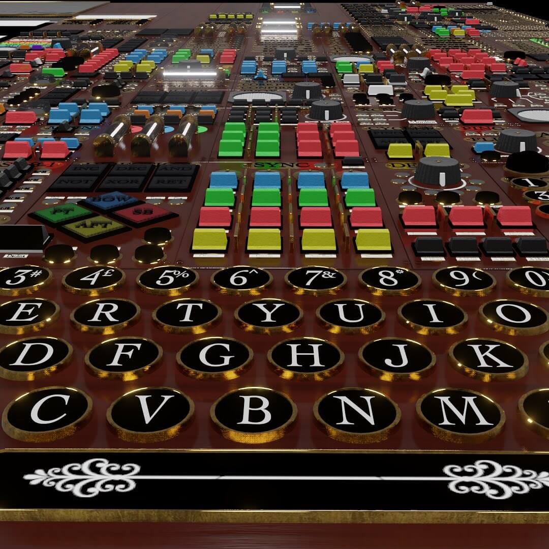 More #Blender3D practice. Additional details for a steampunk control ...