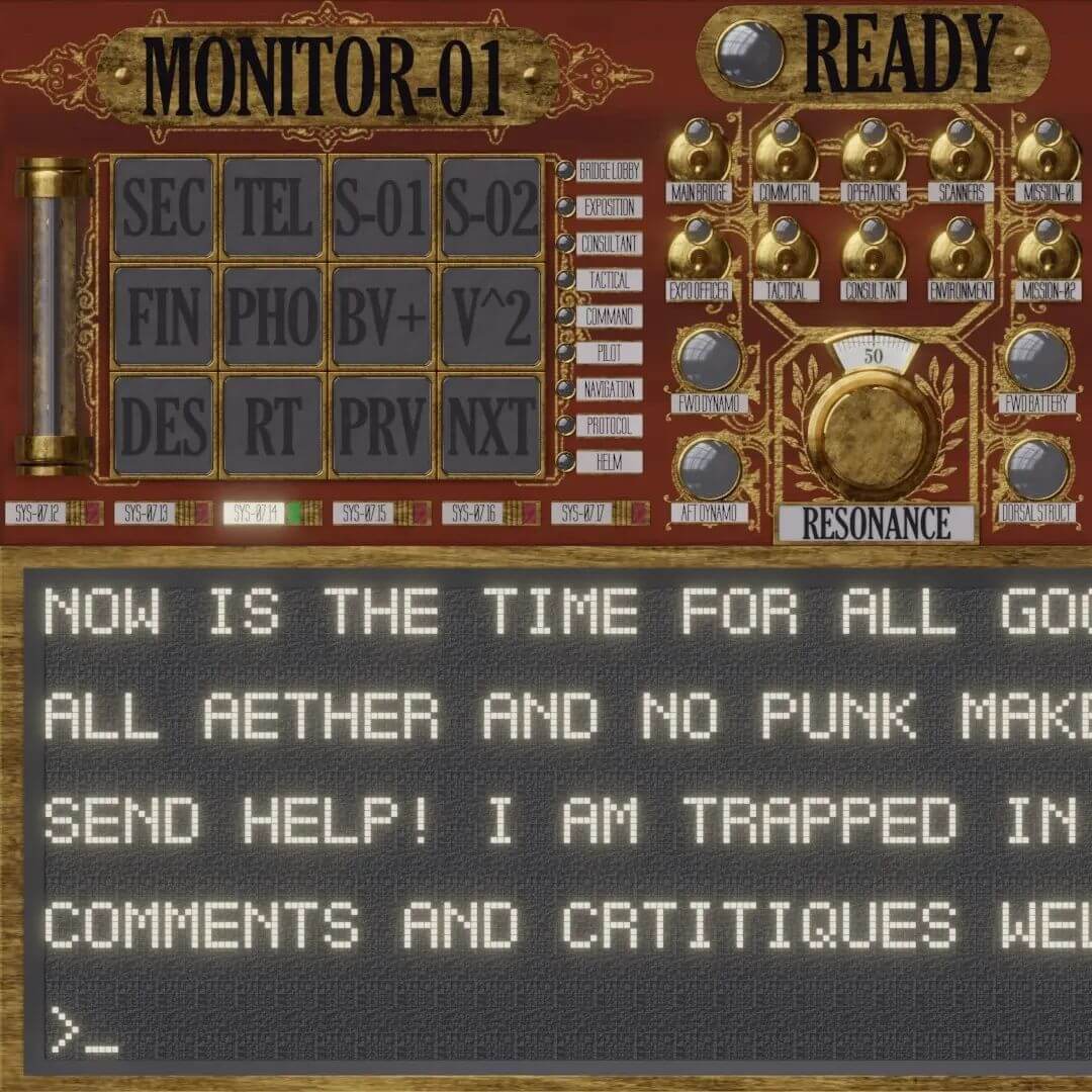 More #steampunk control panel goodness. This section features a nice ...