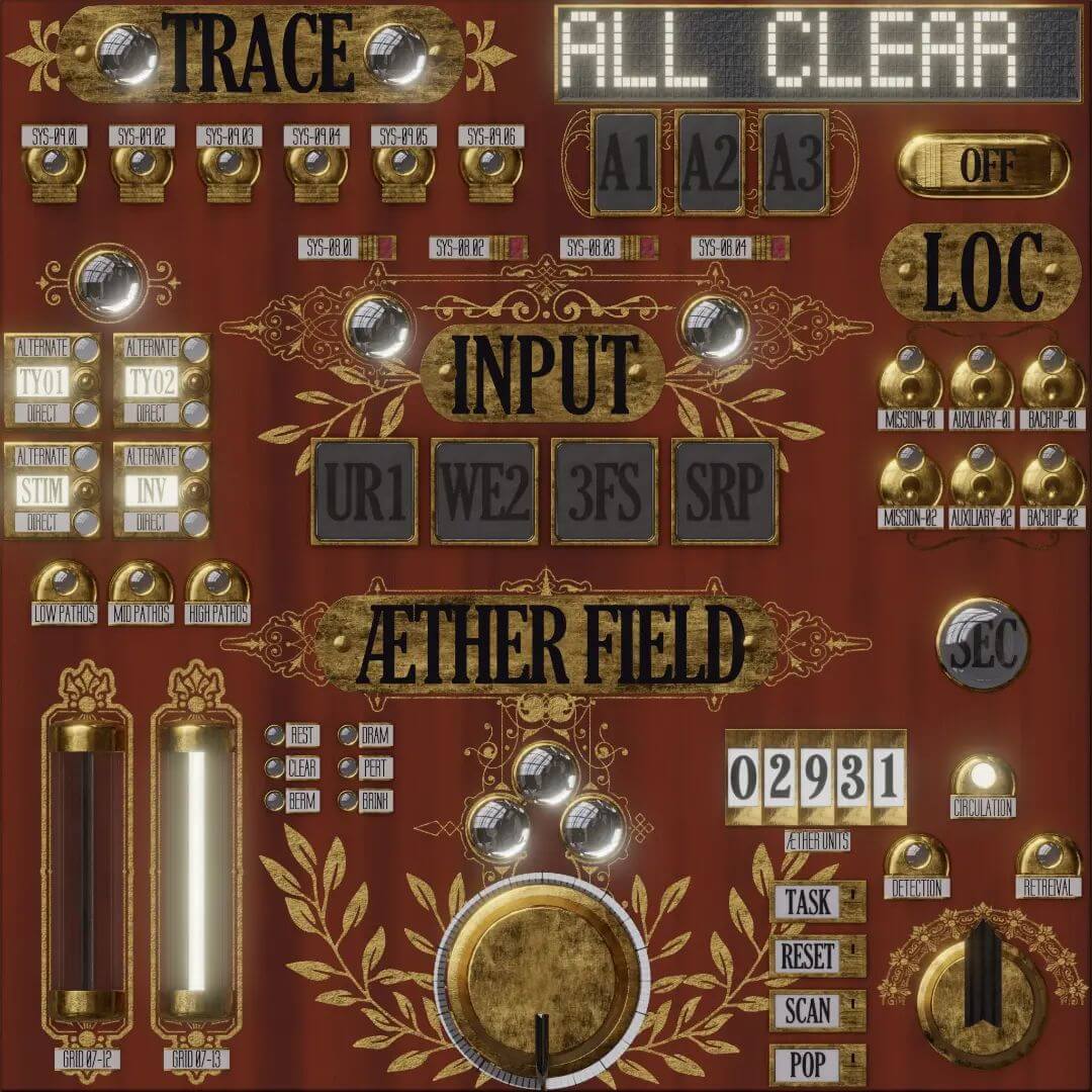 Another section of #steampunk control panel, because reasons. # ...