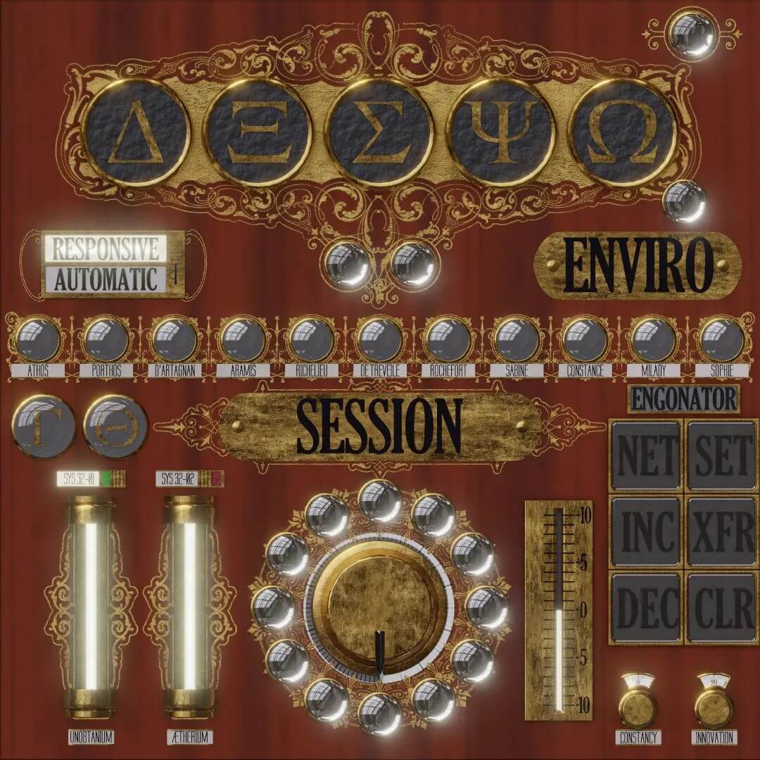 Today’s 10 sq cm of #blender3d #steampunk control panel. #aesthetics # ...