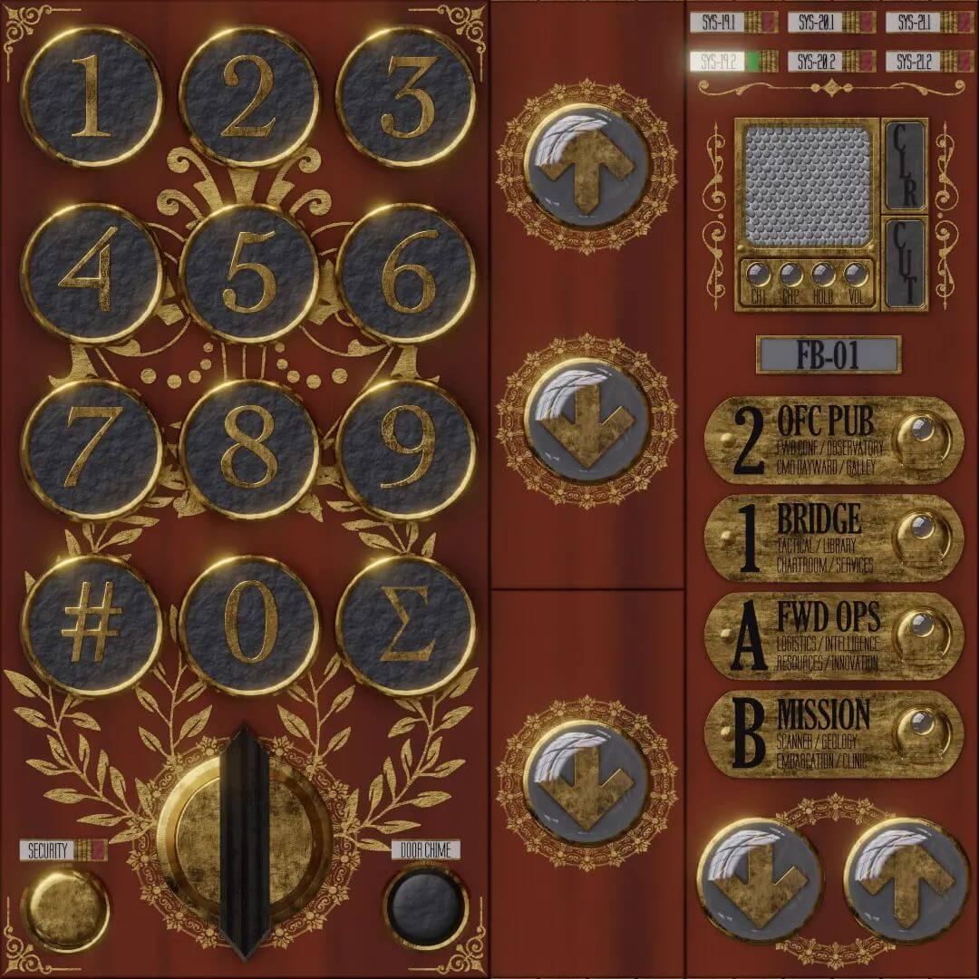 More #blender3d #steampunk control panel details. #blender3dart - Jerz ...