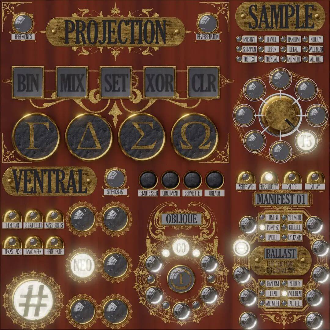Another delightful #blender3d #cgi #steampunk control panel. #design # ...