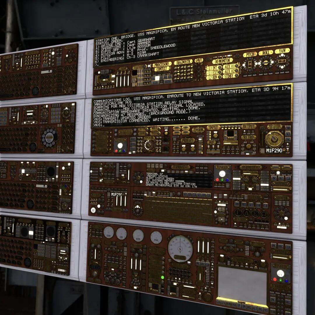 More delightful #steampunk control panels. These are computationally ...