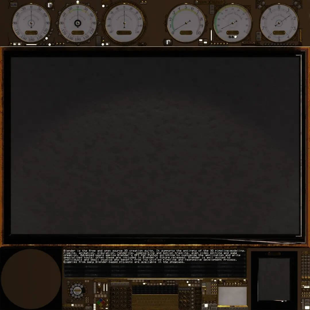 More #steampunk control panel goodness. #blender3d #blender3dart # ...