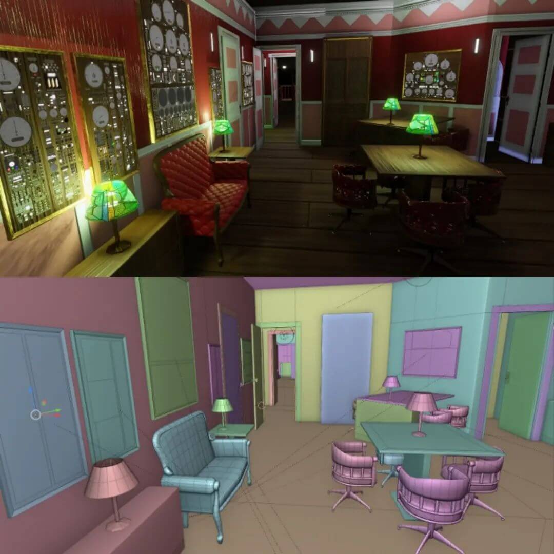 Lighting makes a difference. The officers' pub from the interplanetary cruiser #steampunk ...