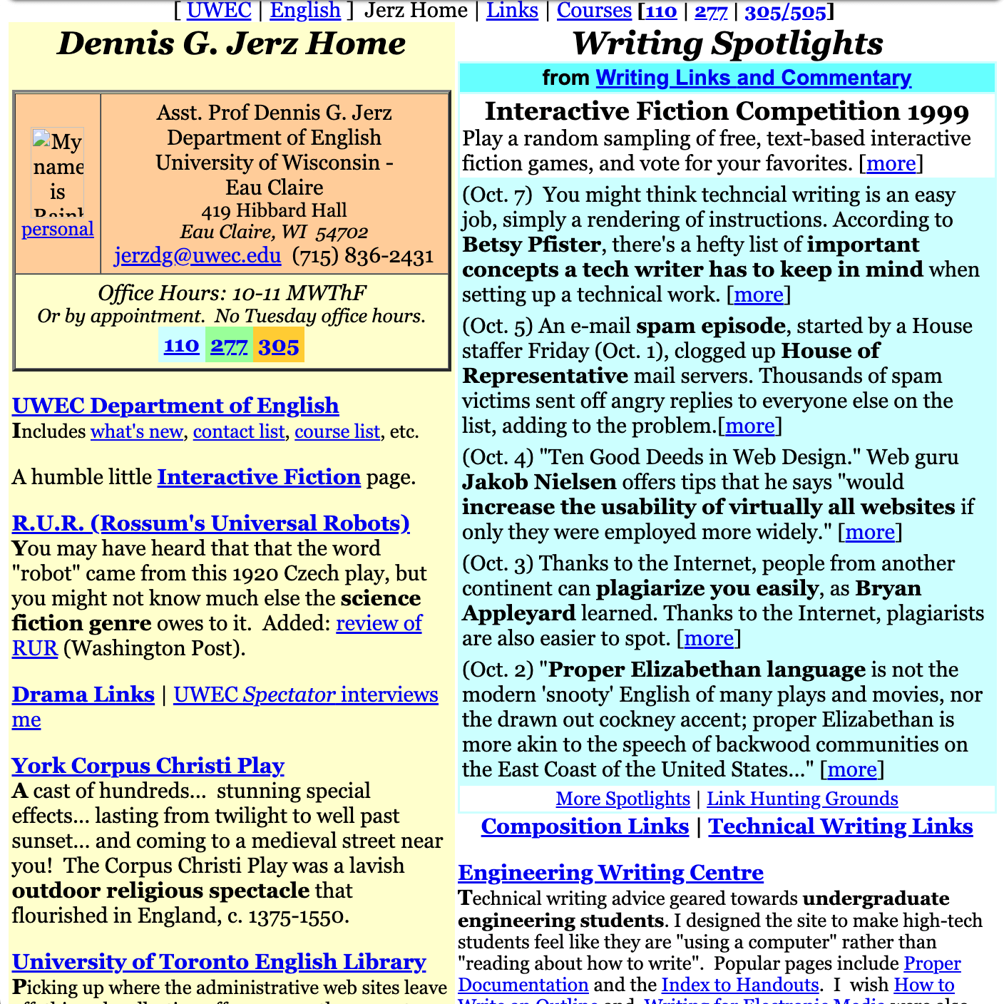 Writing on Jerz's Literacy Weblog (est. 1999)