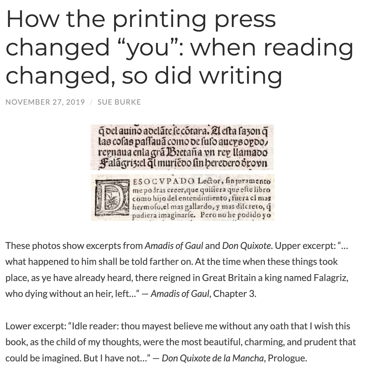 How the printing press changed “you”: when reading changed, so did ...