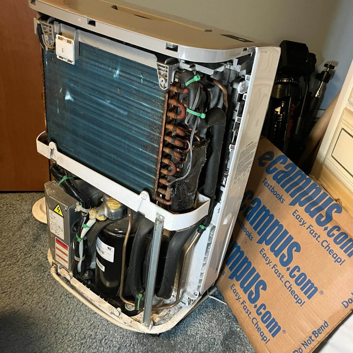 My basement dehumidifier was flashing an error code. YouTube had a ...