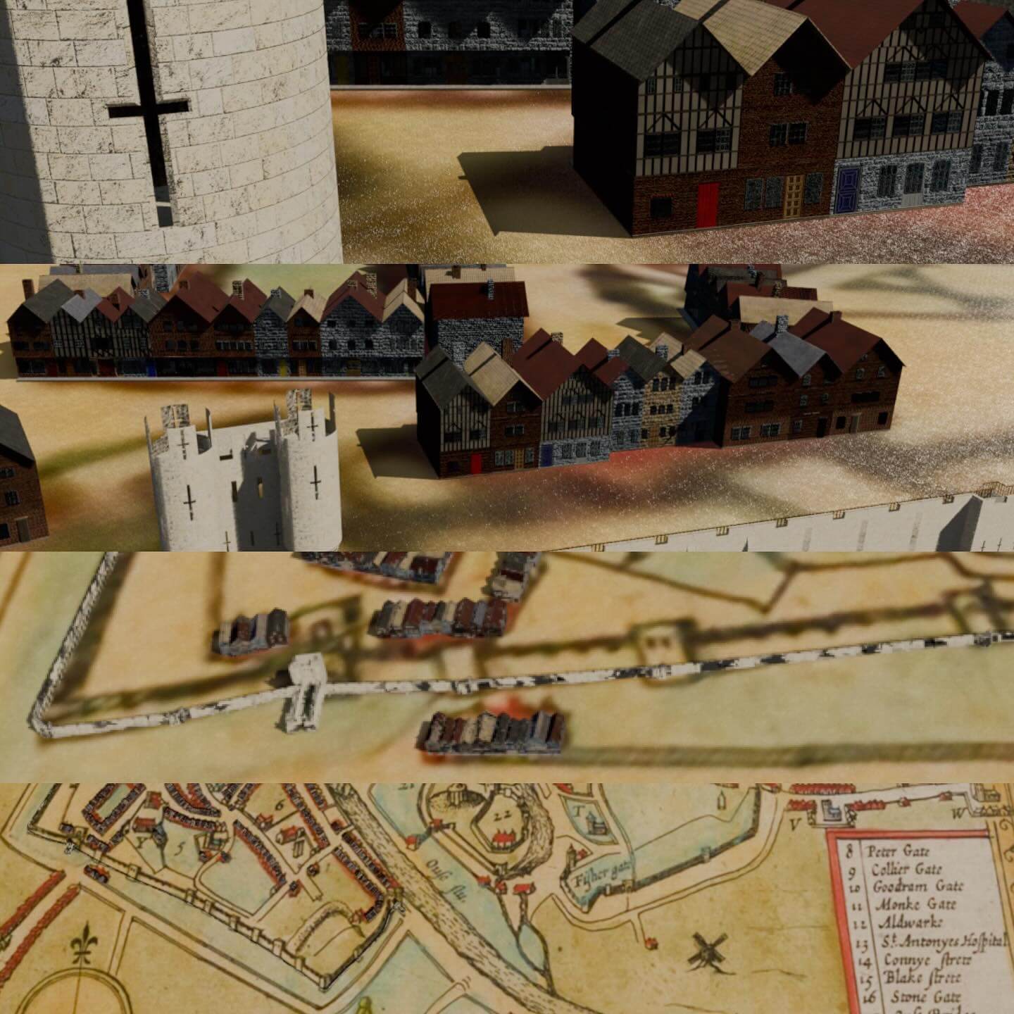 Your first test layout of medieval city streets will be your worst. # ...